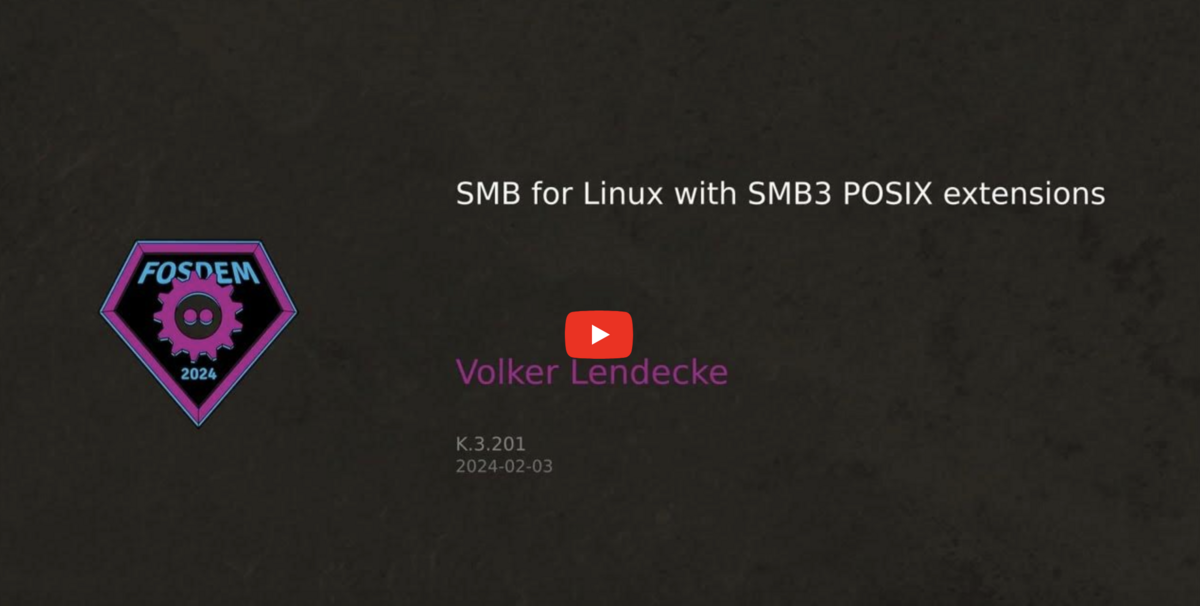 Recording "SMB for Linux with SMB3 POSIX extensions"